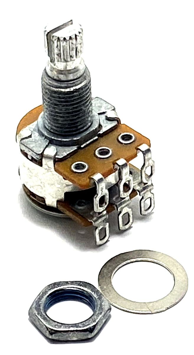 Blend Control Pot, Small Long ~ Dime Size Mini, Long Shaft, 500K & 250K ...