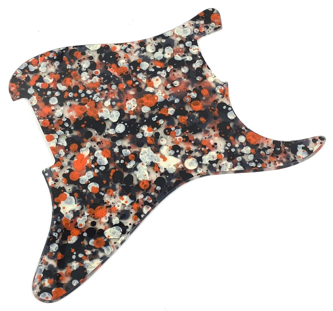 Blank Strat Pickguard, Custom Specialty Material ~ Vibe Koi