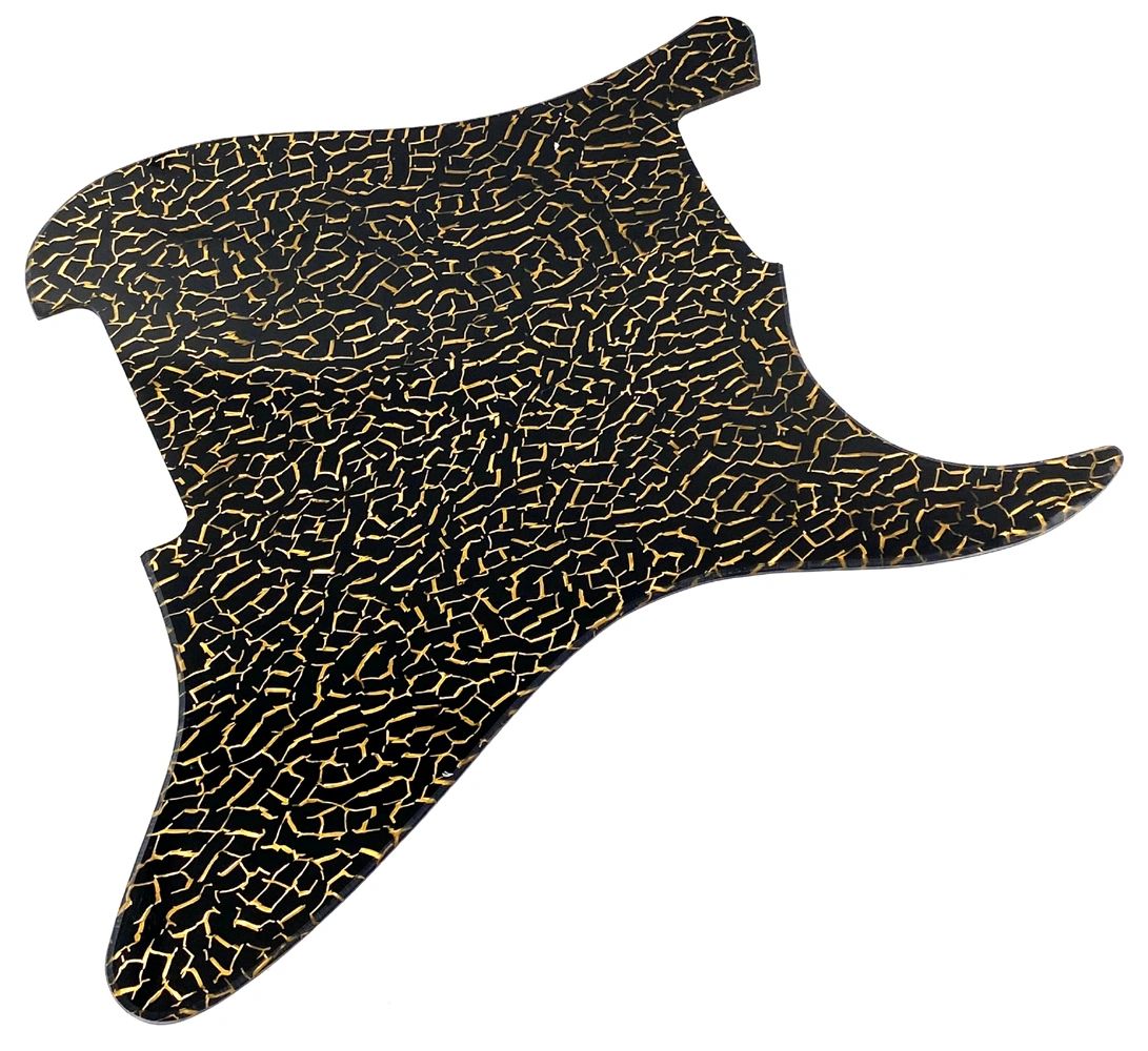 Blank Strat Pickguard, Custom Specialty Material ~ Vibe Maze