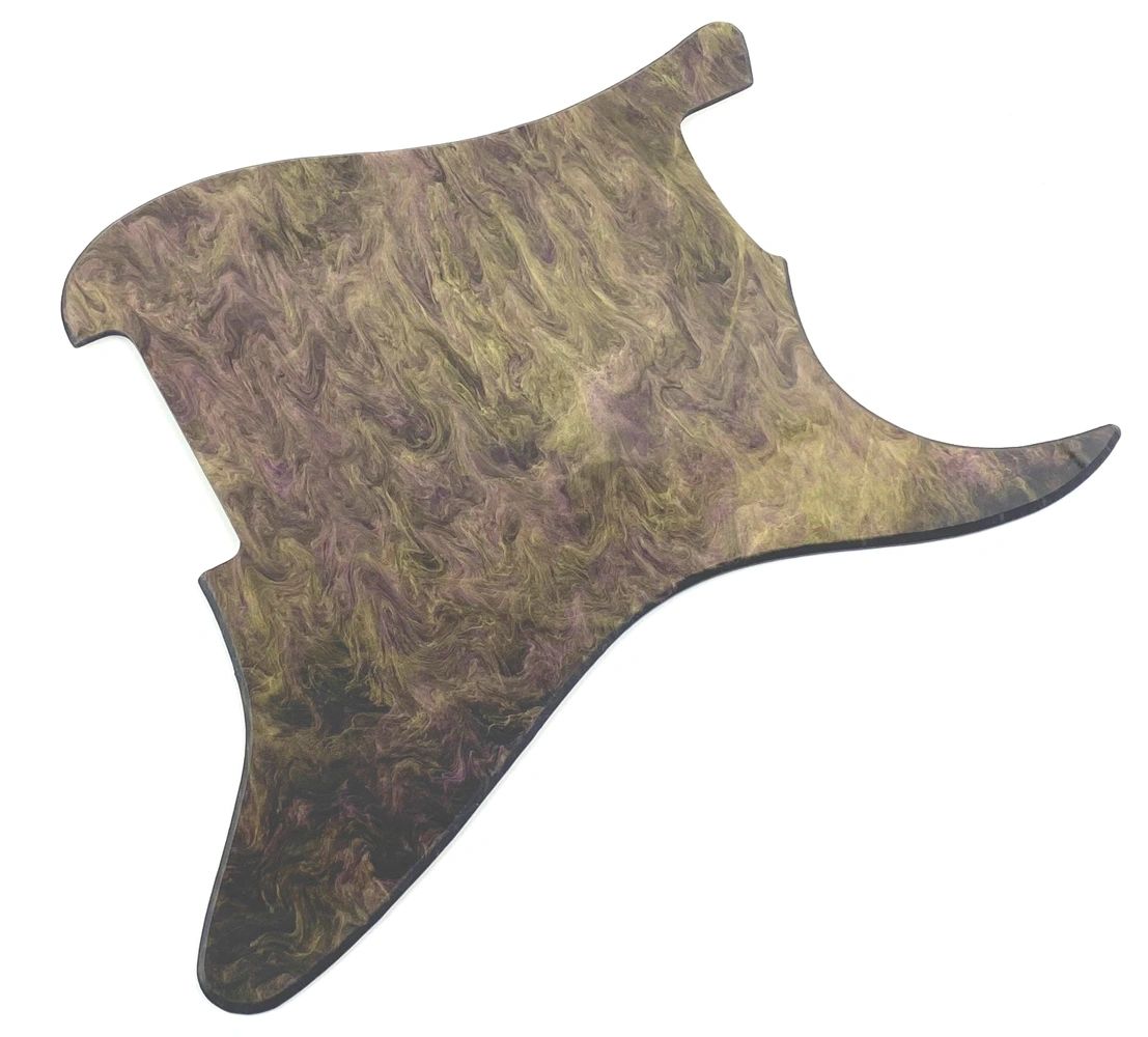 Blank Strat Pickguard, Custom Specialty Material ~ Myst Fae