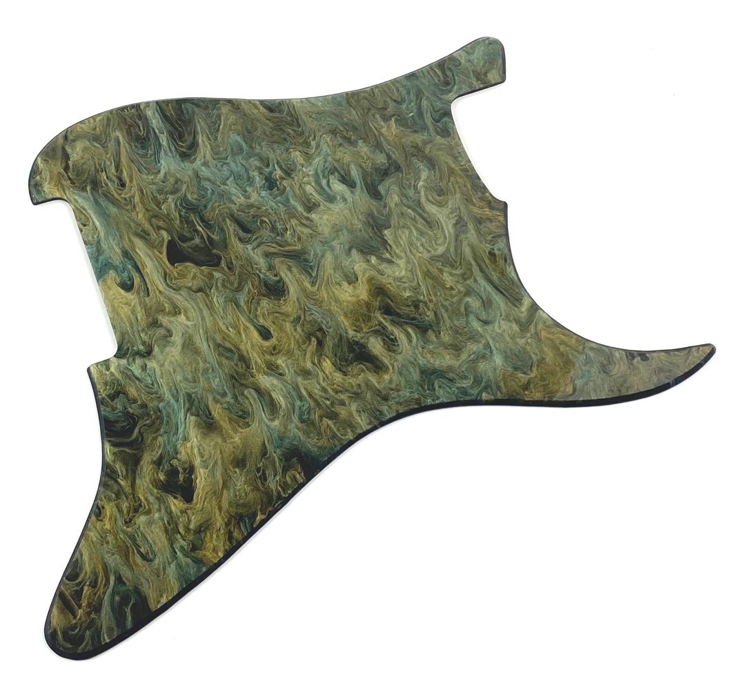 Blank Strat Pickguard, Custom Specialty Material ~ Myst Legend