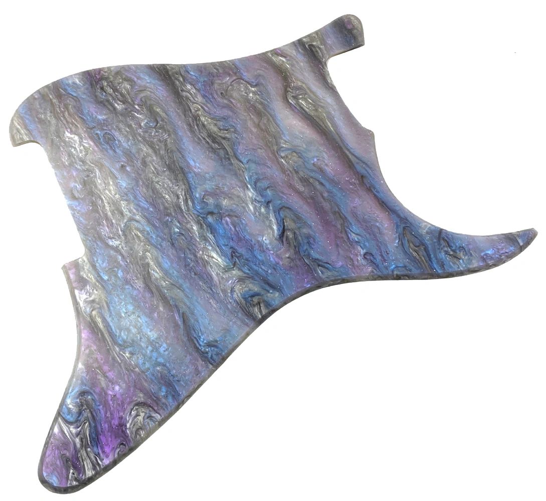 Blank Strat Pickguard, Custom Specialty Material ~ Cloud Dawn