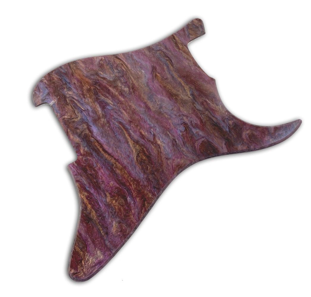 Blank Strat Pickguard, Custom Specialty Material ~ Cloud Horizon