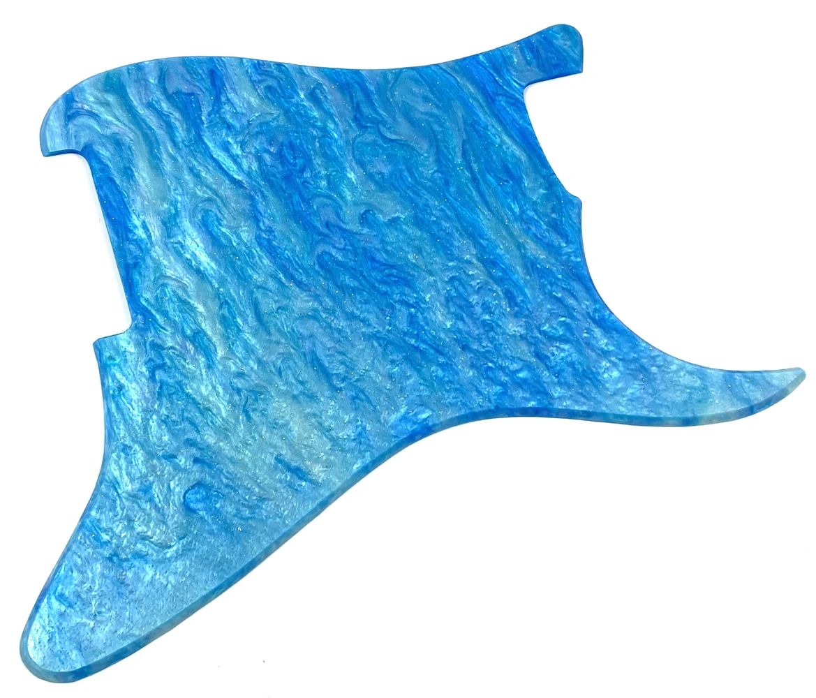 Blank Strat Pickguard, Custom Specialty Material ~ Cloud Sky