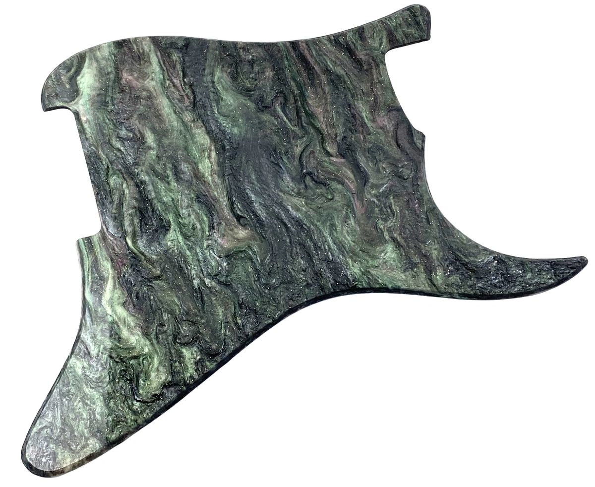 Blank Strat Pickguard, Custom Specialty Material ~ Cloud Thunder