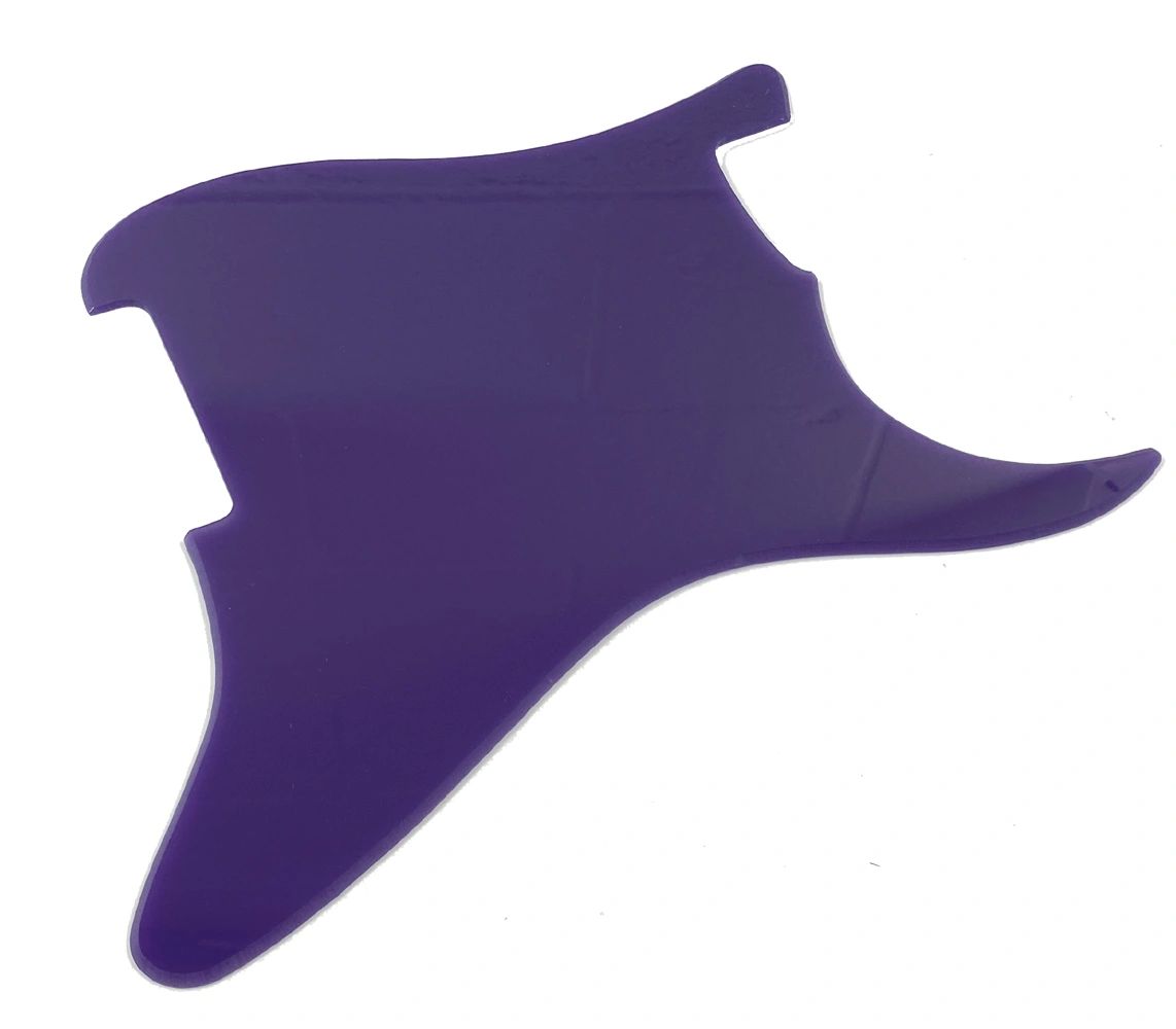 Blank Strat Pickguard, Custom Specialty Material ~ Gloss Purple