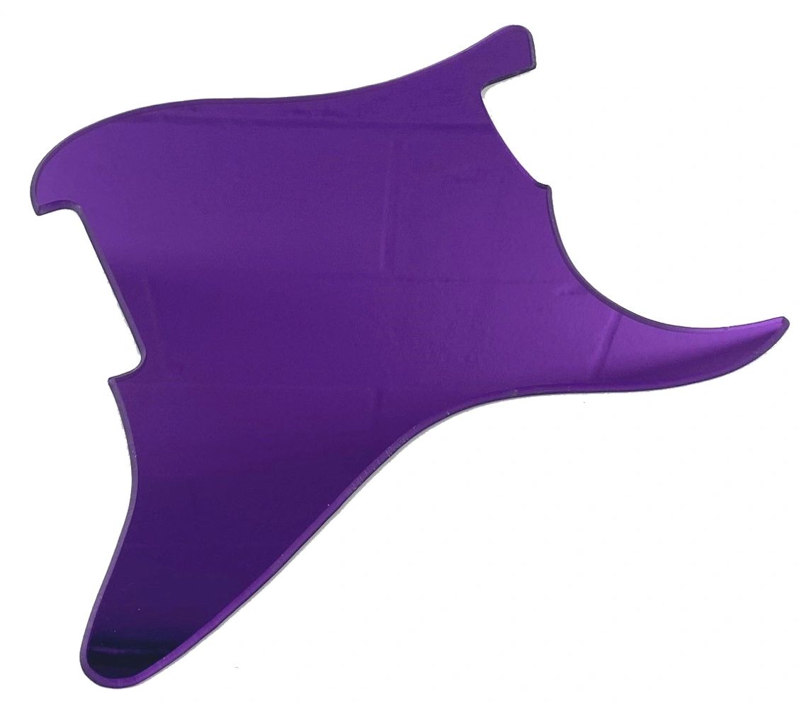 Blank Strat Pickguard, Custom Specialty Material ~ Mirror Purple