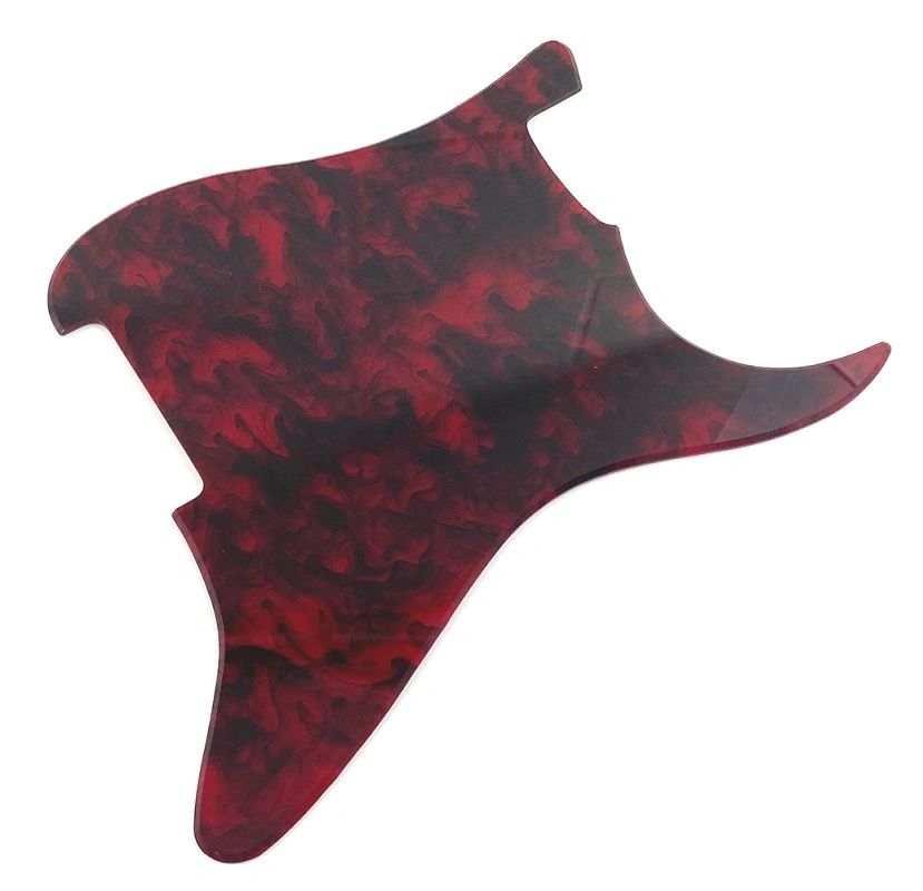 Blank Strat Pickguard, Custom Specialty Material ~ Smoke Danger