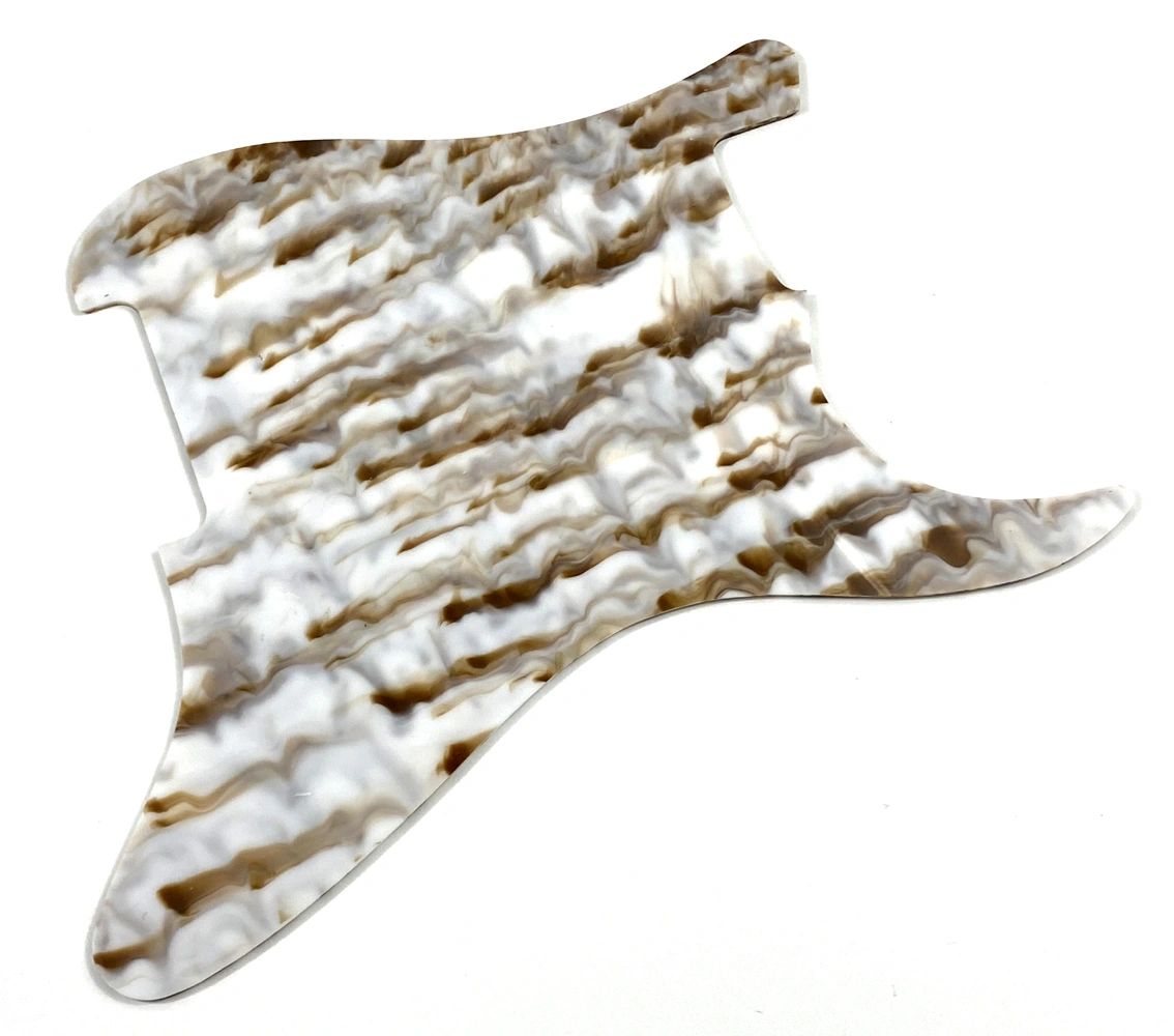 Blank Strat Pickguard, Custom Specialty Material ~ Candy Malt