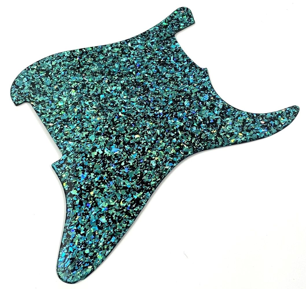 Blank Strat Pickguard, Custom Specialty Material ~ Nova Bold Green