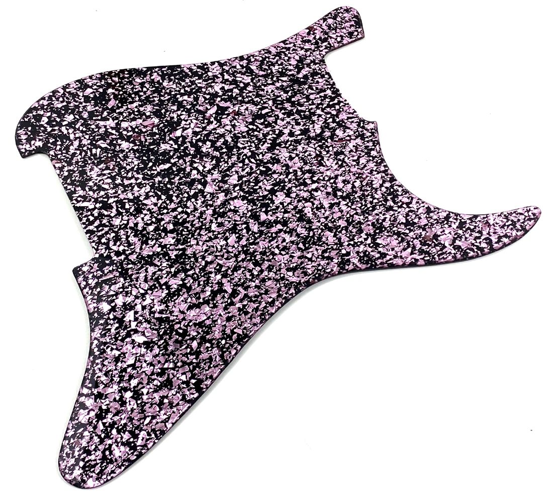 Blank Strat Pickguard, Custom Specialty Material ~ Nova Bold Pink