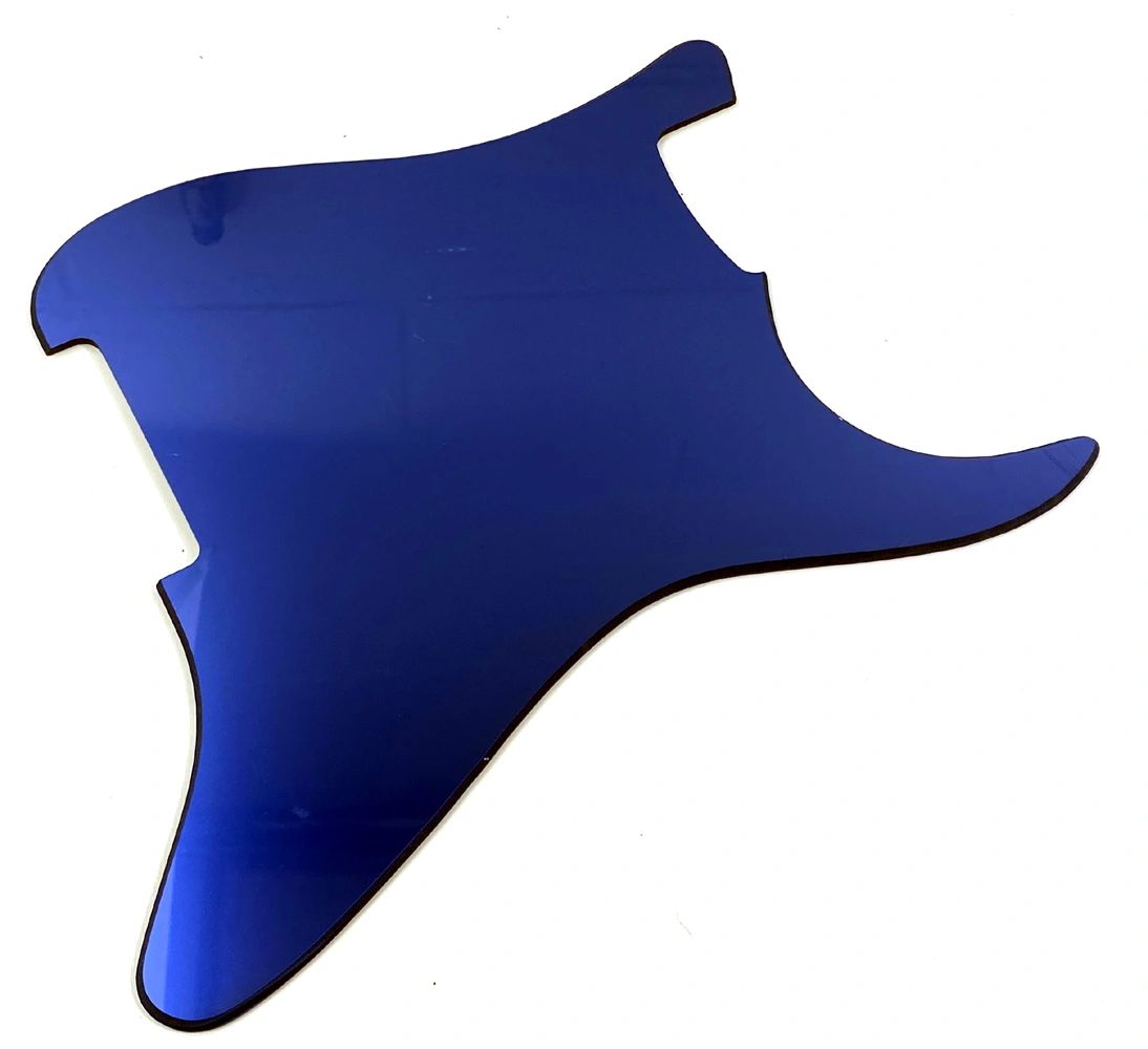 Blank Strat Pickguard, Custom Specialty Material ~ Versi Blue
