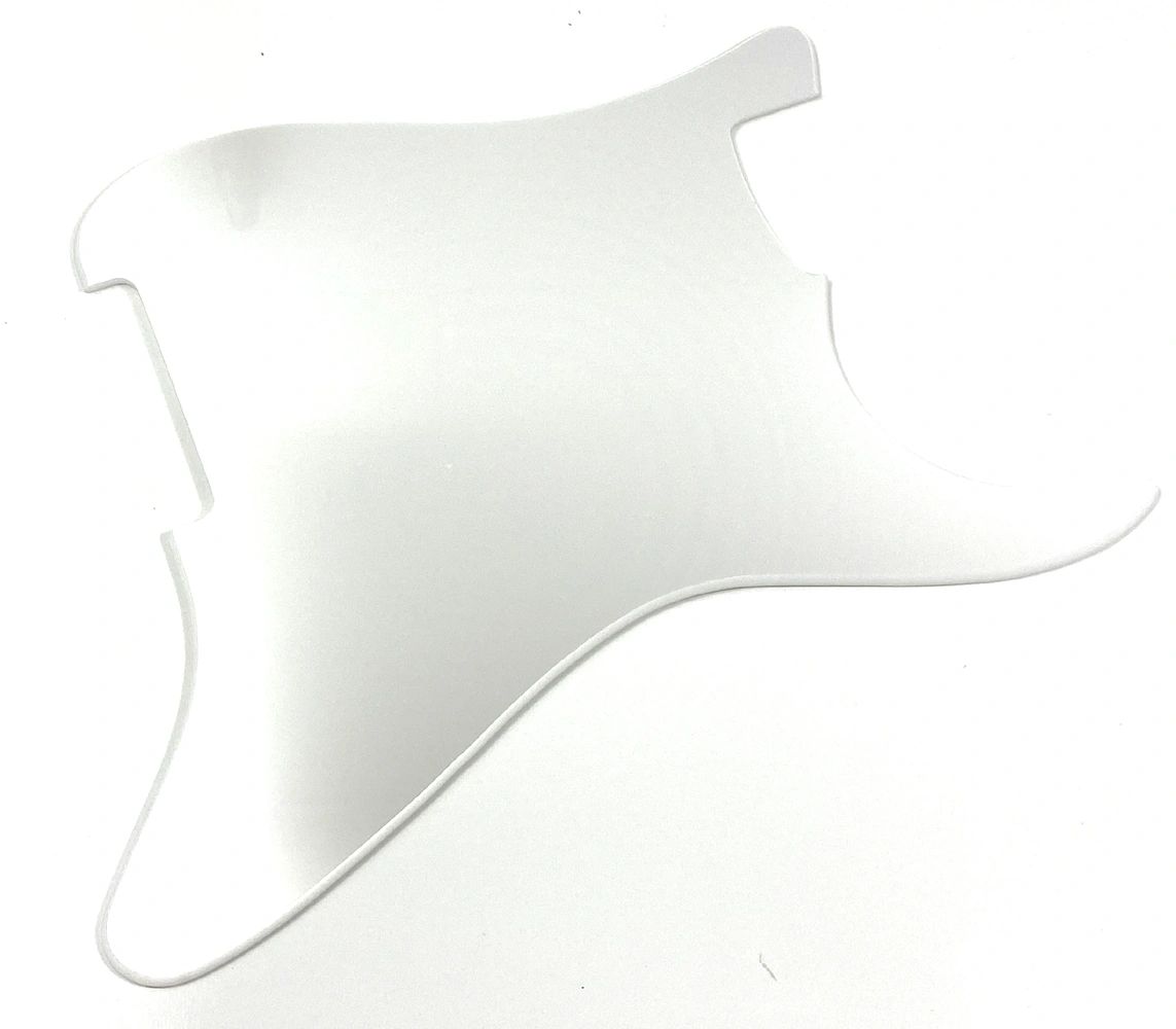 Blank Strat Pickguard, Custom Specialty Material ~ Versi White