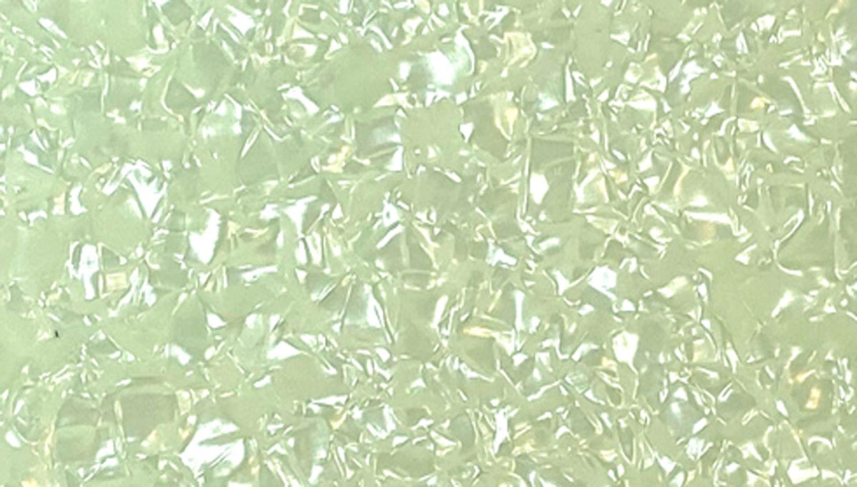 Pickguard Material Sheet ~ Tea Green Mint Pearl