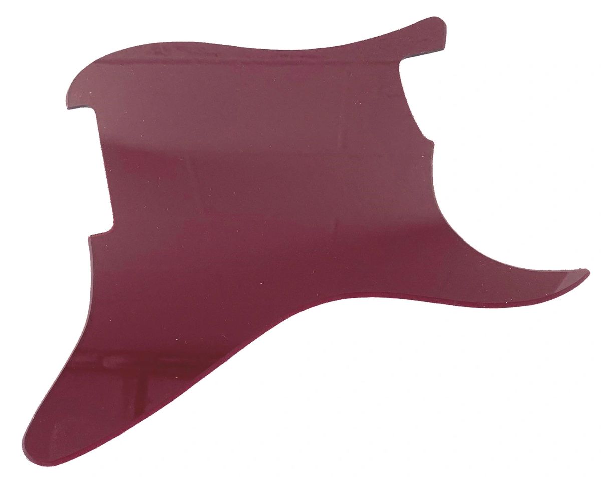 Blank Strat Pickguard, Custom Specialty Material ~ Transparent Red