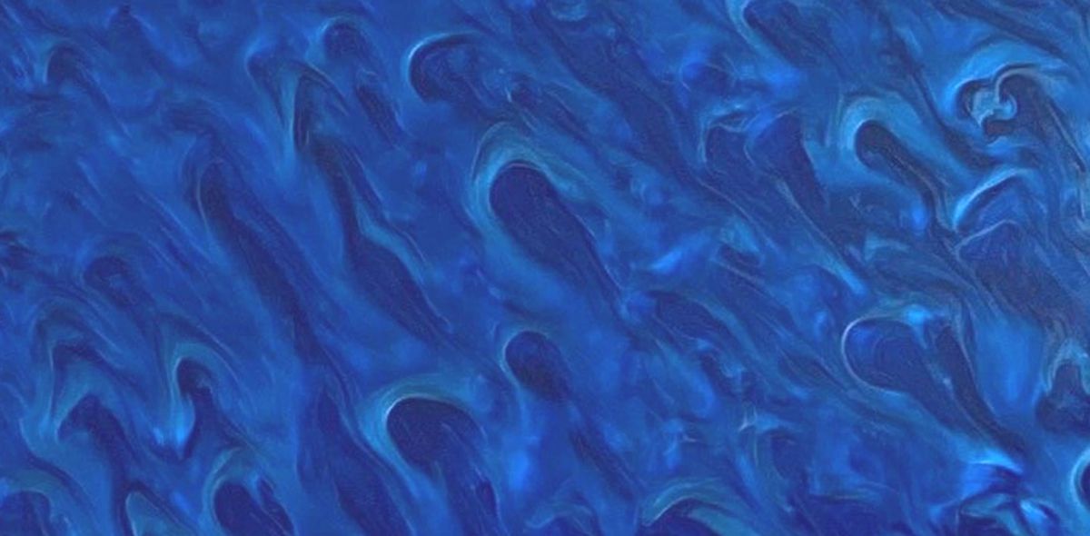 Pickguard Material Sheet, Custom Specialty Material ~ Wave Blue