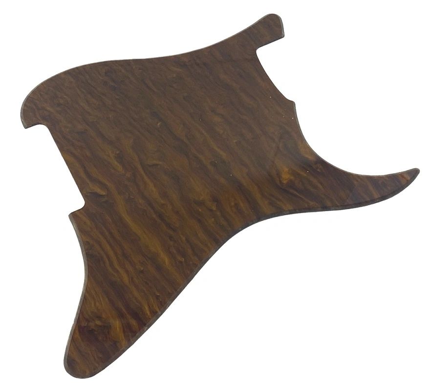 Blank Strat Pickguard, Custom Specialty Material ~ Wave Ember