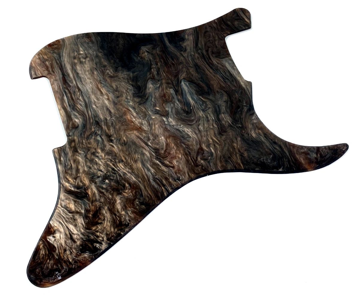 Blank Strat Pickguard, Custom Specialty Material ~ Wave Fable