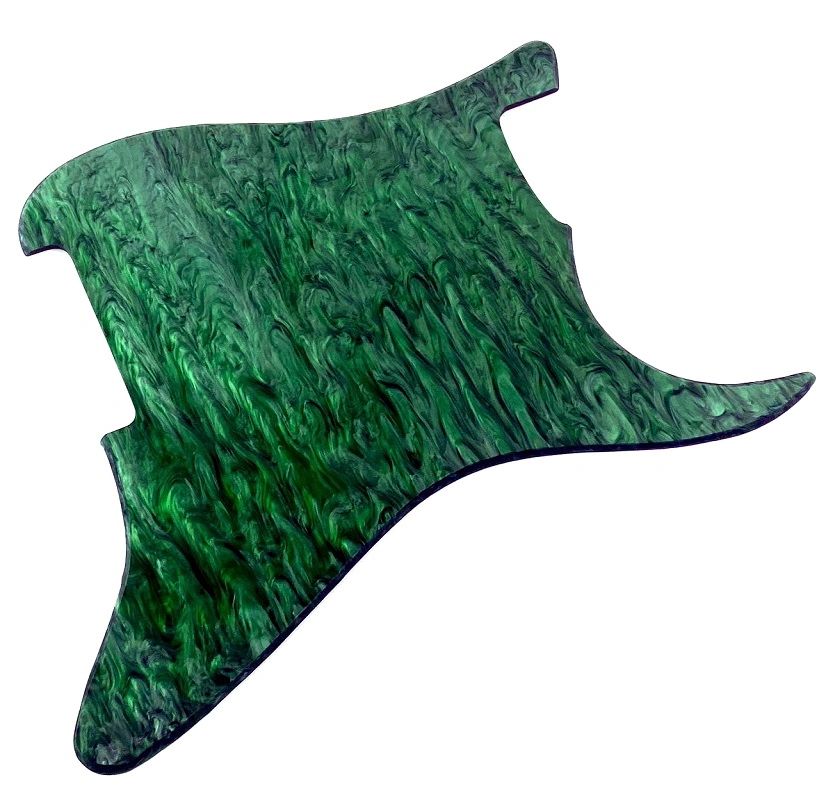Blank Strat Pickguard, Custom Specialty Material ~ Wave Forest