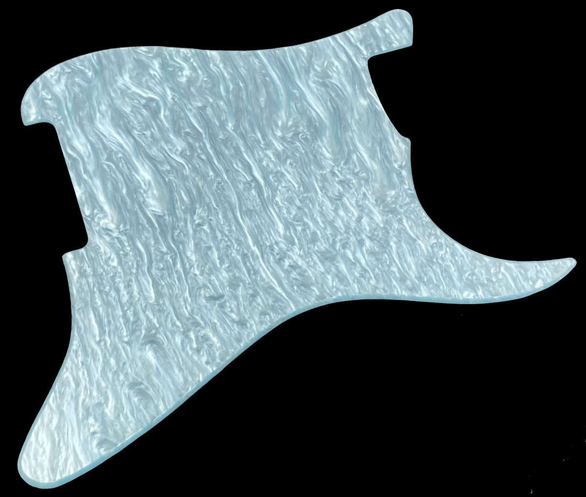 Blank Strat Pickguard, Custom Specialty Material ~ Wave Peace