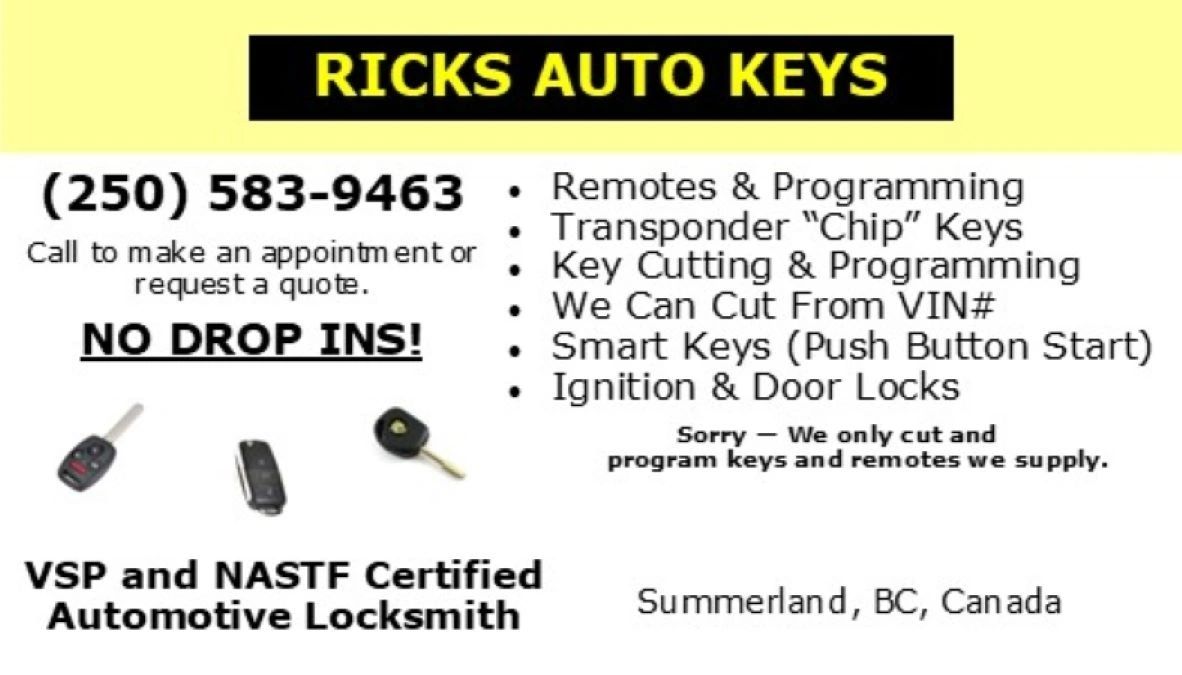 Find Car Keys Near Me - Rick's Auto Keys