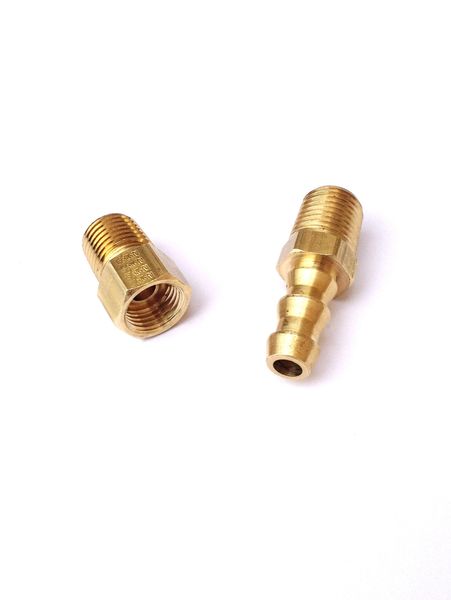 Carter Fuel Pump Fittings Inlet + Outlet, Boss 302 428 Cobra Jet 429 CJ ...