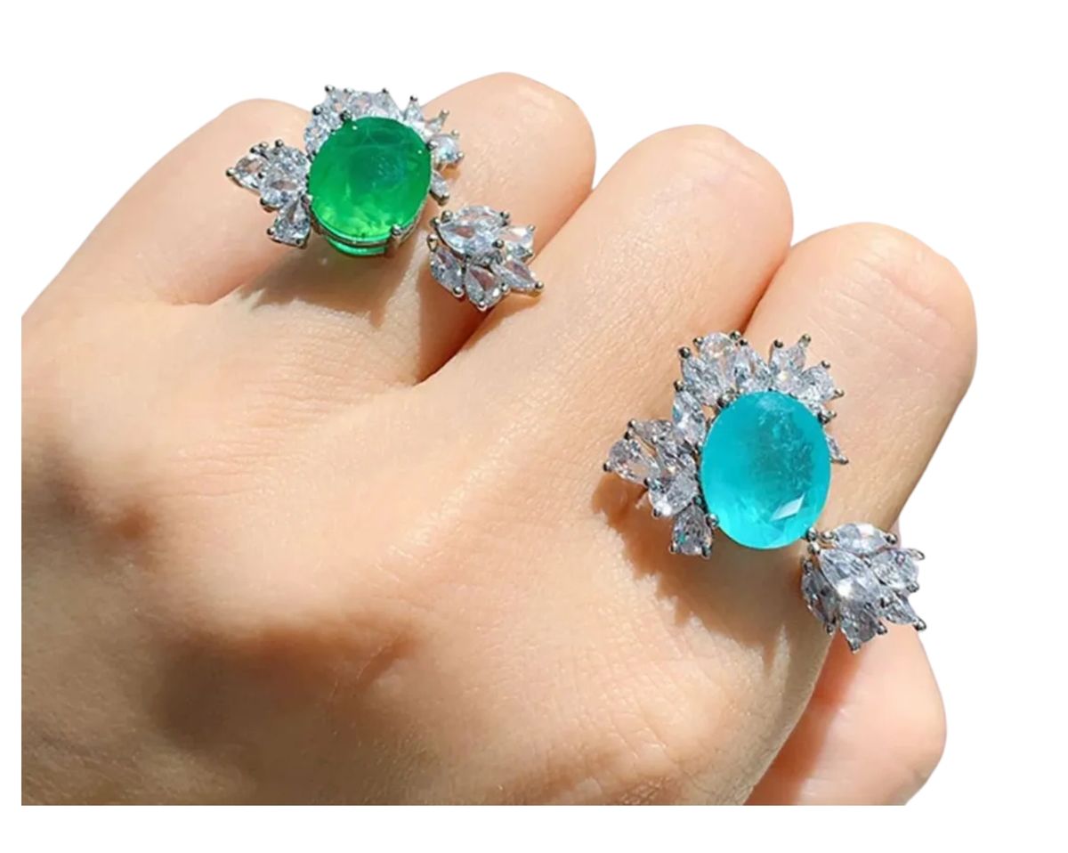 Prescious Gemstones -Adjustable Star Ring