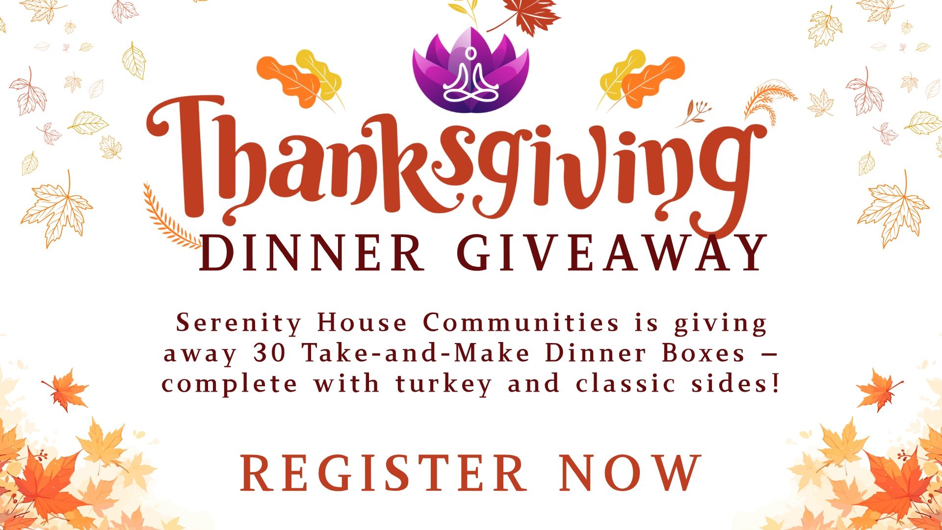 Thanksgiving Dinner Giveaway - Take and Make Box