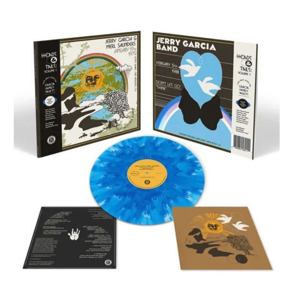 GARCIA, JERRY & MERLE SAUNDERS Heads & Tails Vol. 1 LP BLUE Vinyl