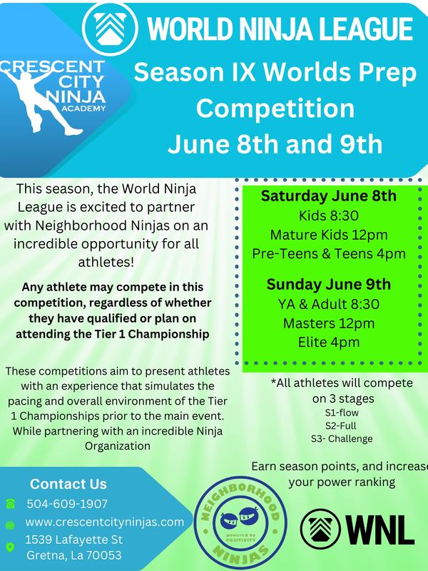 Crescent City Ninjas - Upcoming Events, Ninja Event, Party Events
