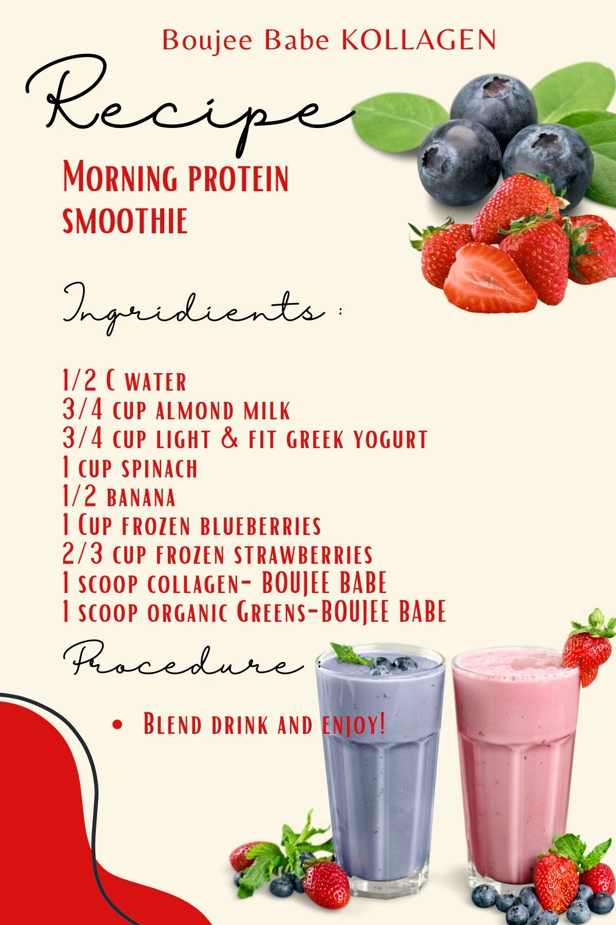 Smoothie recipe
