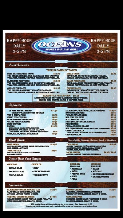 Oceans Sports Bar and Grill | Oceans Sports Bar and Grill