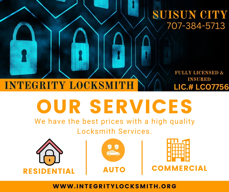INTEGRITY LOCKSMITH SERVICES SERVING SOLANO COUNTY