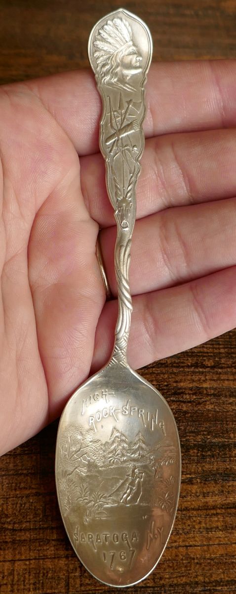 Antique Alvin Sterling Silver High Rock-Spring Saratoga N.Y. 1767 ...