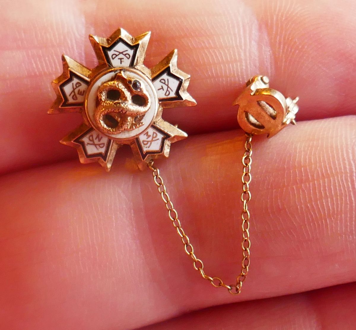 Sigma Nu 10K Fraternity Pin - Phi Chapter