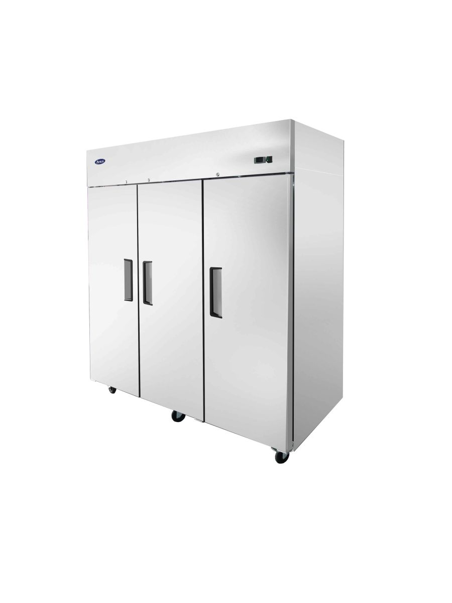 3 Door Top mount Compressor Reach In Refrigerator
