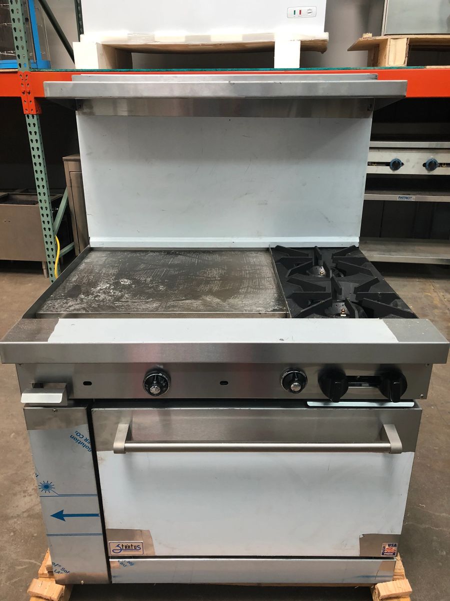 36 Inch Gas Range With 2 Burners and 24 Inch Griddle Made in U.S.A.