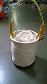 Canvas Nut & Bolt Bucket (with plastic bottom)