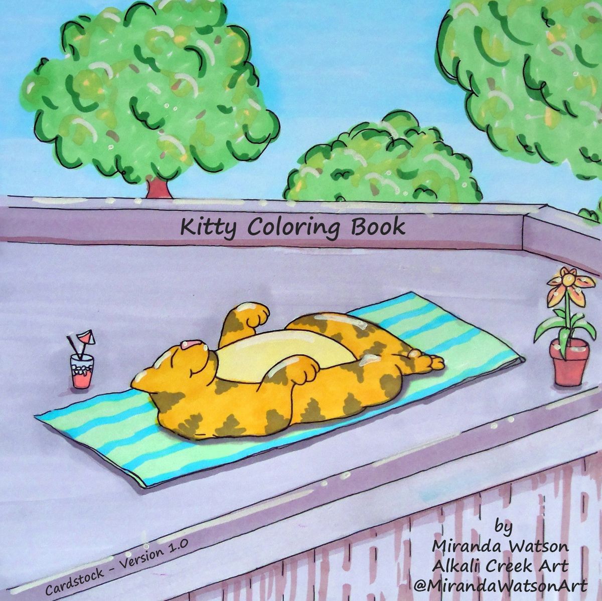 Kitty Coloring Book - 25 Unique Pages