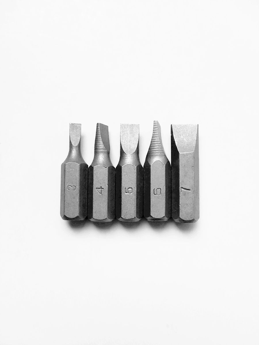 1-inch Flat-Tip Bits