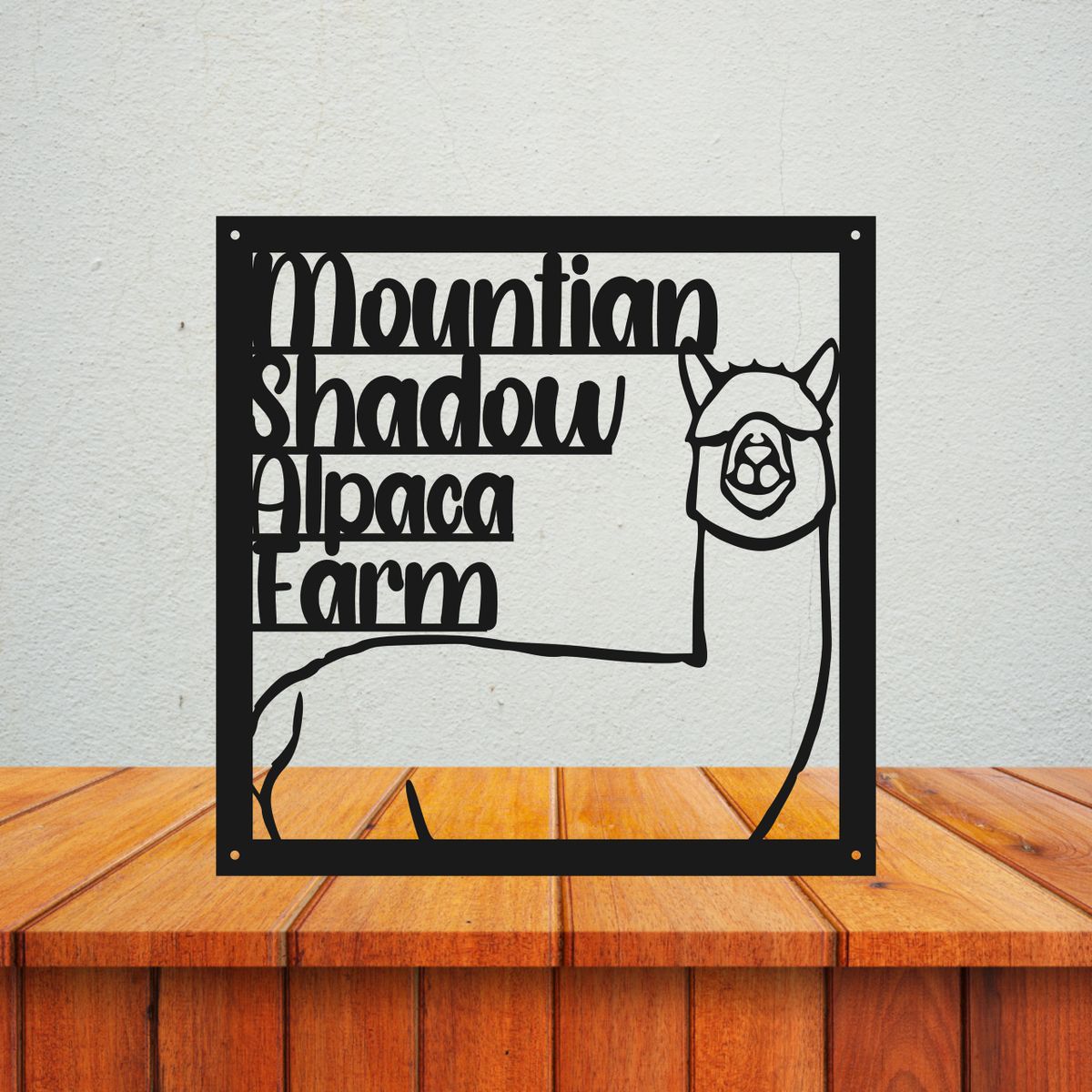 Alpaca Personalized Sign