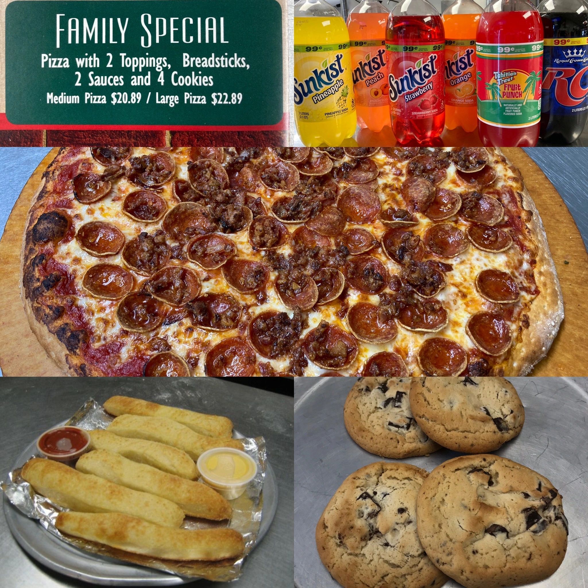 Menu | Isons Family Pizza