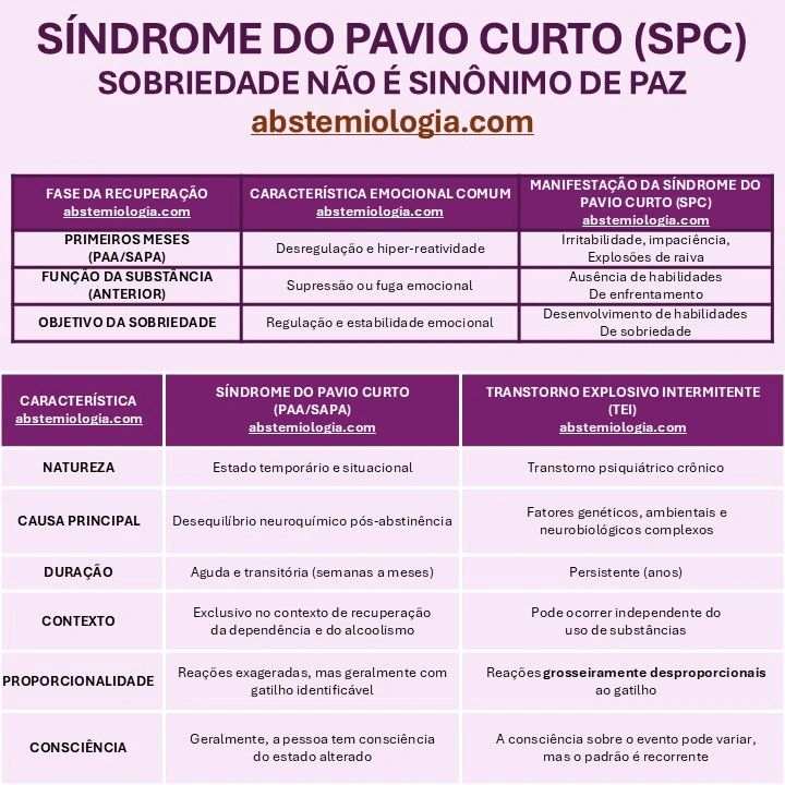 SÍNDROME DO PAVIO CURTO: SOBRIEDADE NÃO É SINÔNIMO DE PAZ