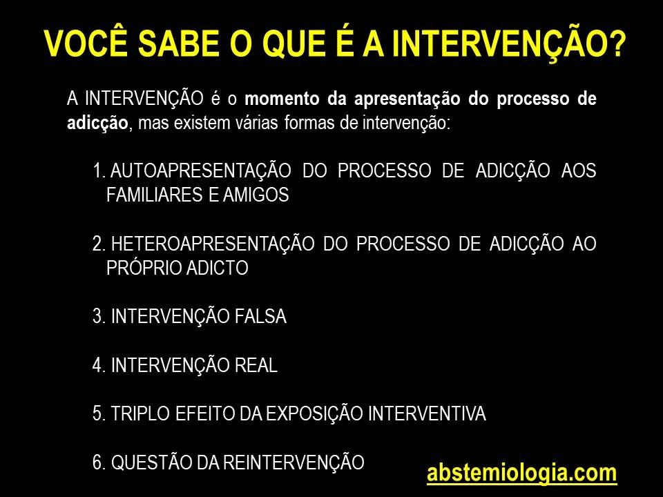 VOCÊ SABE O QUE É INTERVENÇÃO? CONHECE A CARTA DE INTERVENÇÃO?