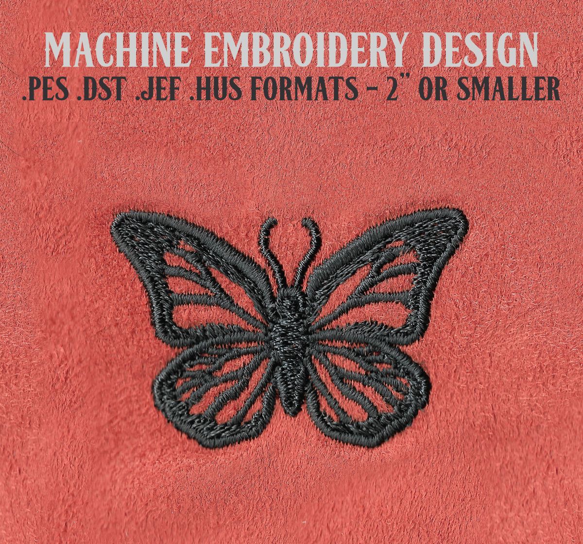 Itsy Bitsy Monarch Butterfly - Machine Embroidery Design - 2" Or ...