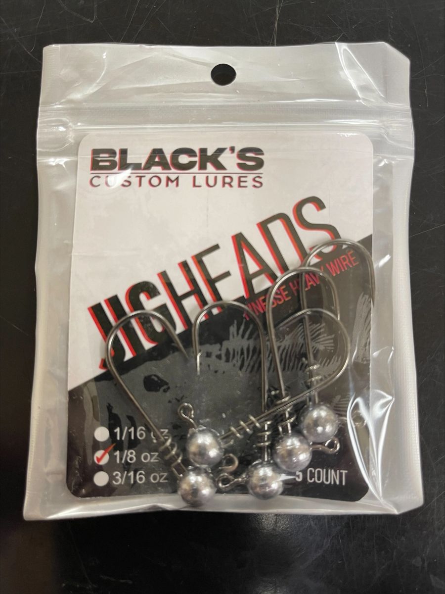 (Scope Heads) - 1/8 Ounce - Jig Heads "Finesse / Heavy Wire"