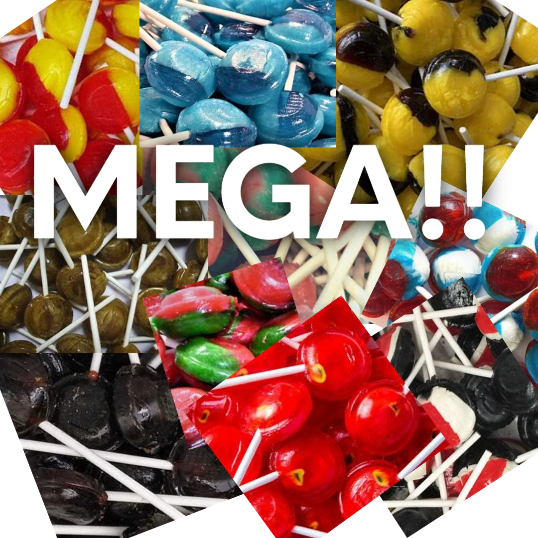 Mega lolly, random (3 lolly pack)