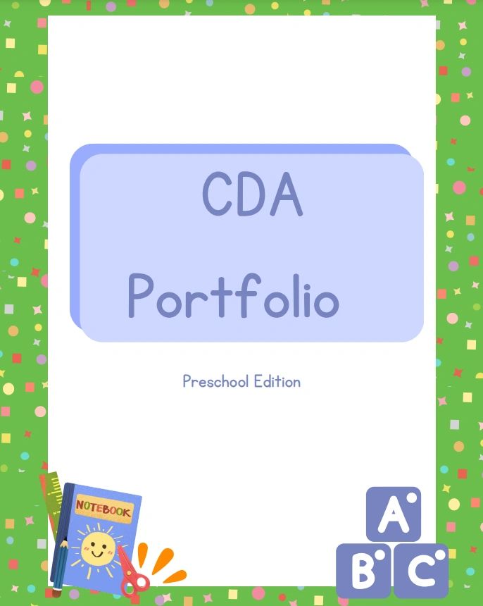 Preschool CDA Portfolio Guide
