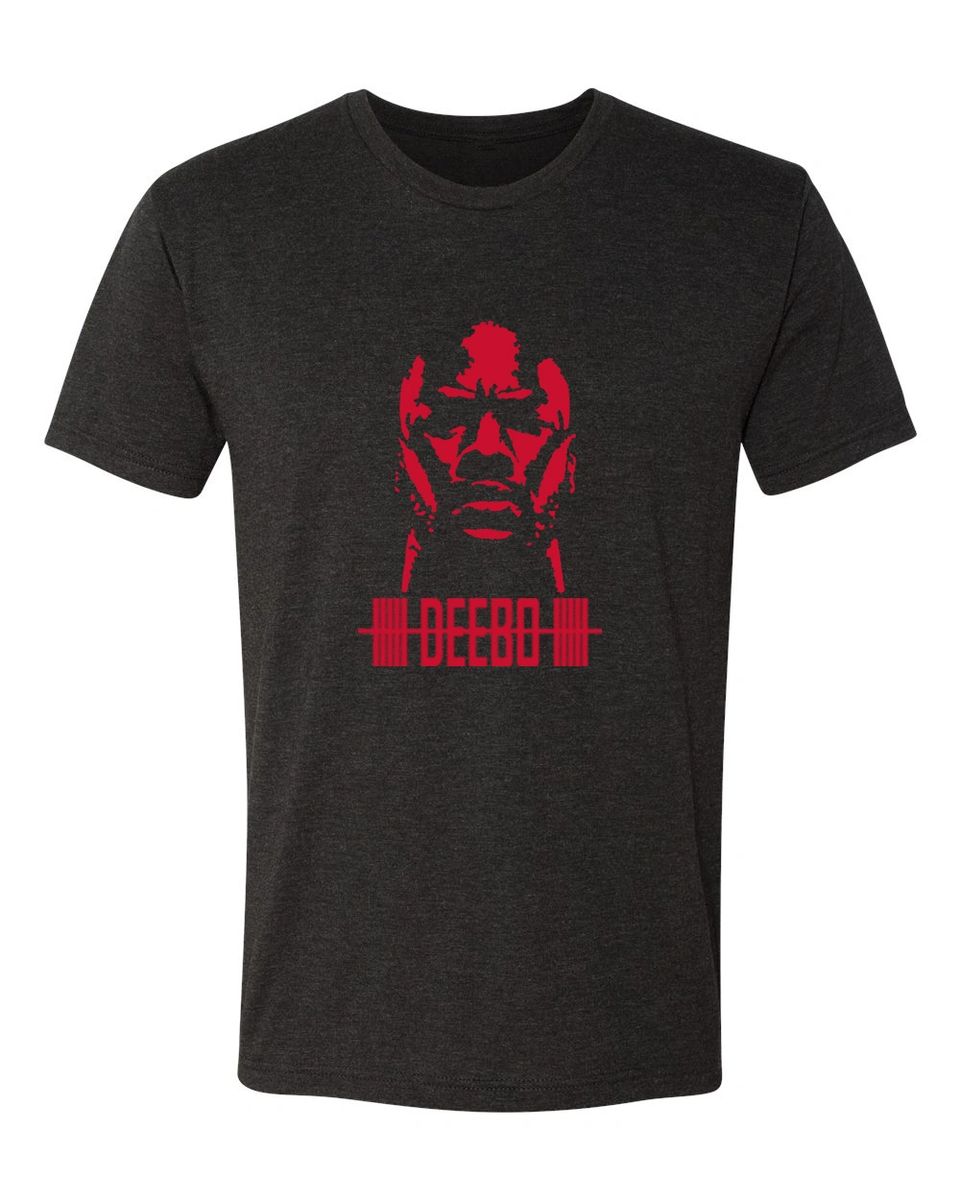 James Harrison Official "DEEBO" Black T-Shirt with Red Logo