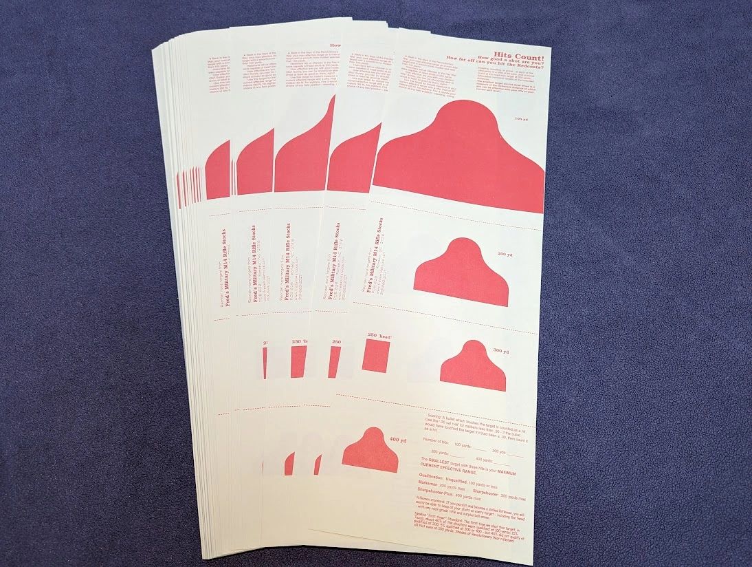 Redcoat Target Set (100 targets) - Free Shipping!